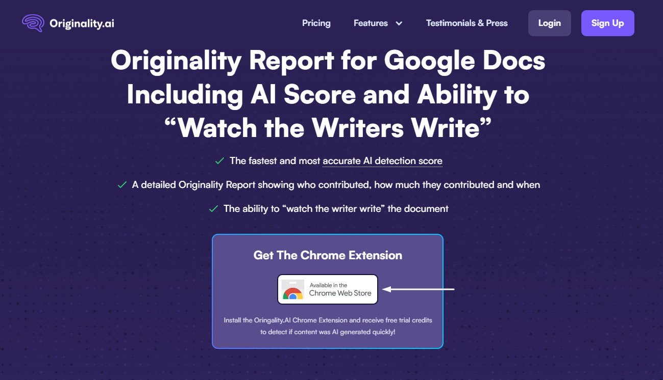 Originality.ai Free Trial 2025: Get Free 50 Credits